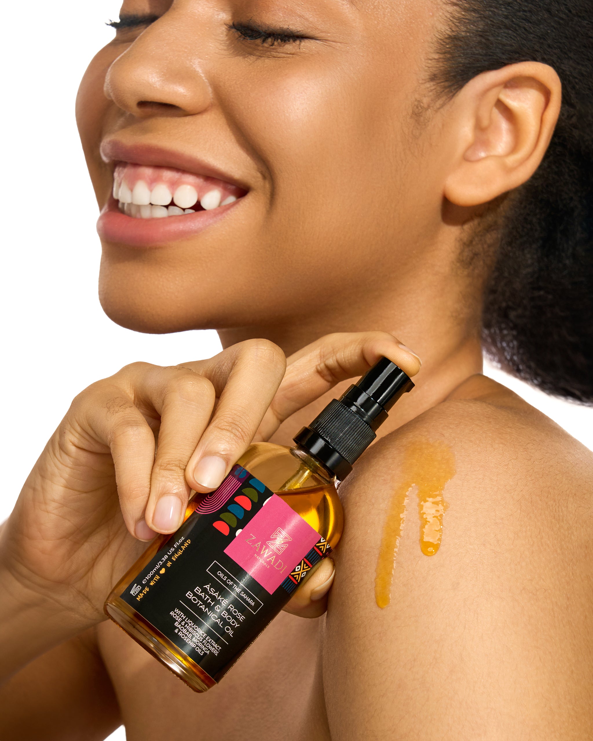 Asake Rose Glow Body Oil